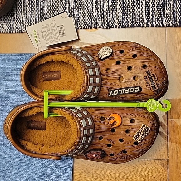 CROCS | Shoes | New Crocs Star Wars Chewbacca Fur Lined Clogs | Poshmark